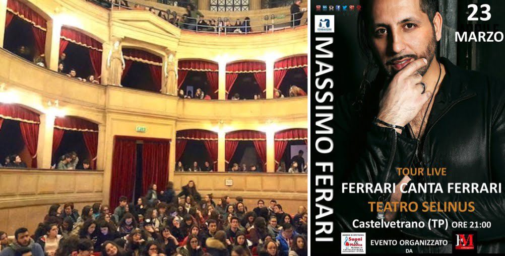 Inizia da Castelvetrano il nuovo tour di Massimo Ferrari