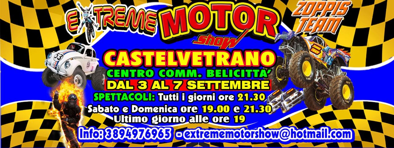 Extreme Motor Show a Castelvetrano, per la 1a volta in Sicilia